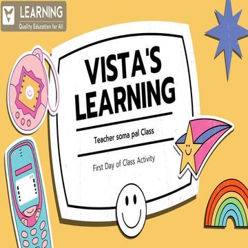 Vista's learning | PPT