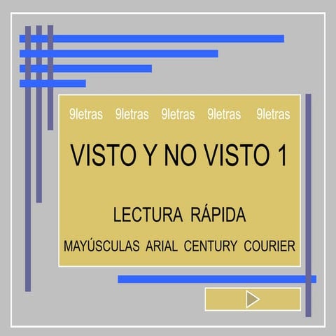 visto y no visto (LECTURA).ppt