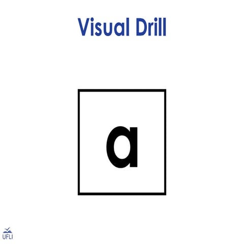 Visual drill presentation for kids for learning Alphabet | PPTX