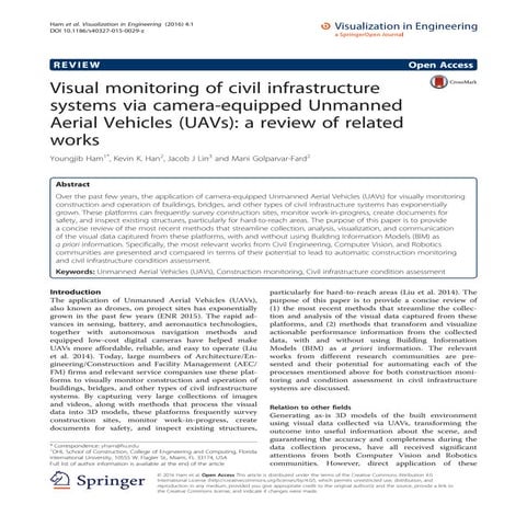 Visual Monitoring Of Civil Infrastructure Systems Pdf