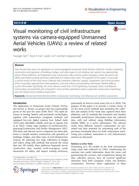 Visual Monitoring Of Civil Infrastructure Systems Pdf