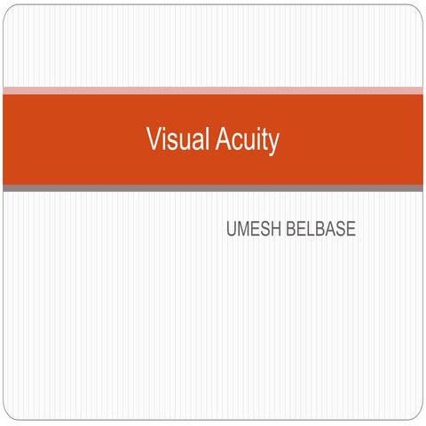 Visual acuity | PPTX