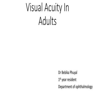 what is visual acuity-and types of visual acuity | PPTX