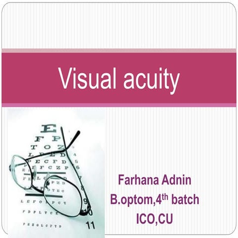 Visual acuity (2) | PPTX