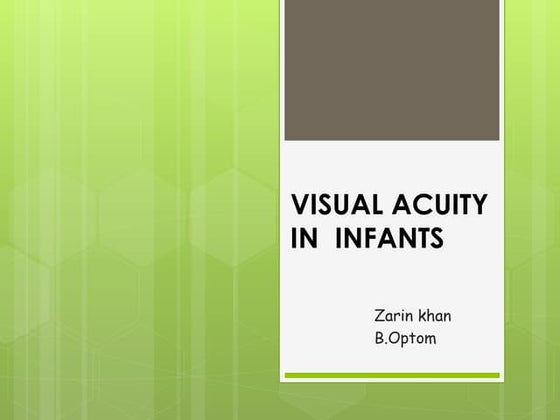 Vision assessment of the pediatric patients | PPSX | Parenting Babies ...