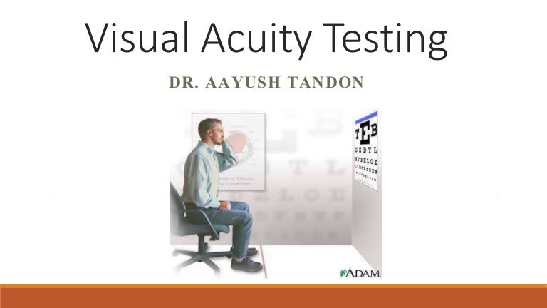 Visual acuity testing