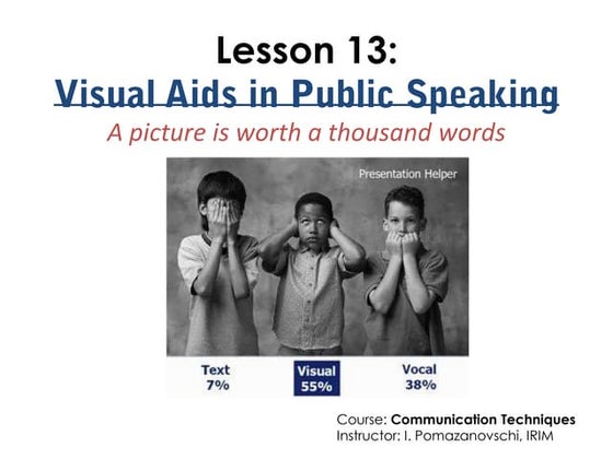 Chapter 13 - Using Visual Aids | PPT
