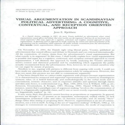 Visual argumentation in scandinavian | PDF