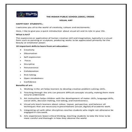 Visual art basics | DOCX