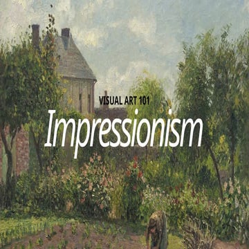 Visual Art Impressionism Education Presentation in Colorful ...
