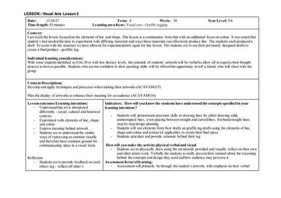 Visual arts lesson 1 | PPT
