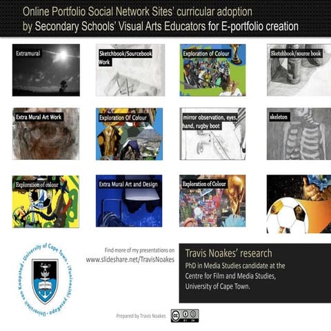 Visual Arts e-portfolio research at Secondary School 2010 | PPTX | Social Networking | Internet