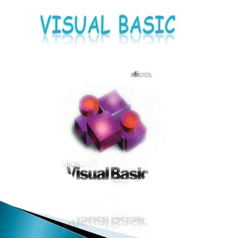 Visual basic ..! | PPTX | Programming Languages | Computing