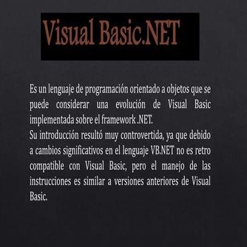 diapositiva Visual basic.net