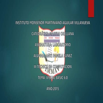 Generalidades de Visual Basic | PPTX