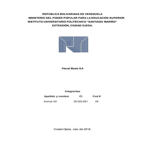Visual basic 6.0 | DOCX