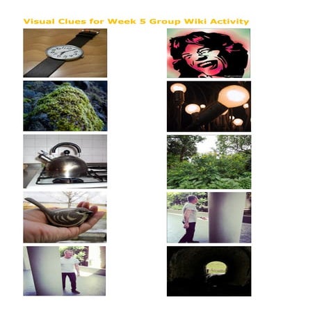 Visual clues for week 5 group wiki activity[1] | PDF