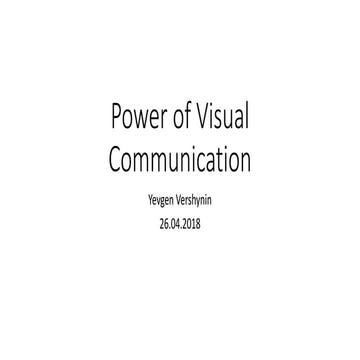 Visual communication presentation | PPTX