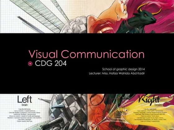Visual communication tutorial 6 | PPT