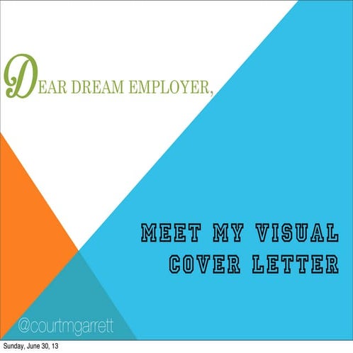 Courtney Garrett's Visual Cover Letter | PDF