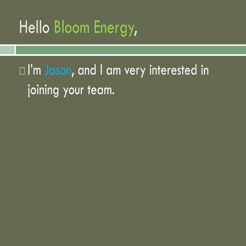 Visual cover letter bloom | PDF | Green Vehicles | Auto Type