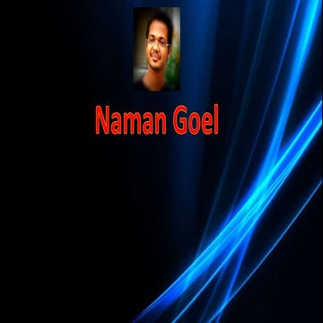 Visual cv naman goel | PPTX | Resume Writing and Advice | Job Search