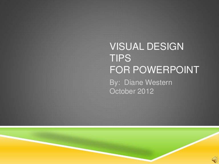 Visual Design Tips for PowerPoint
