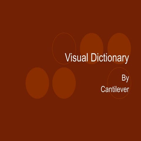 Visual Dictionary-Cantilever | PPT