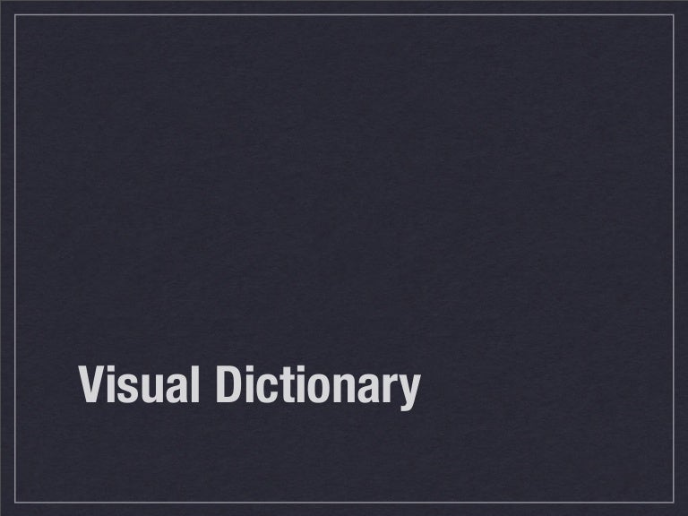 Visual Dictionary- Baluster