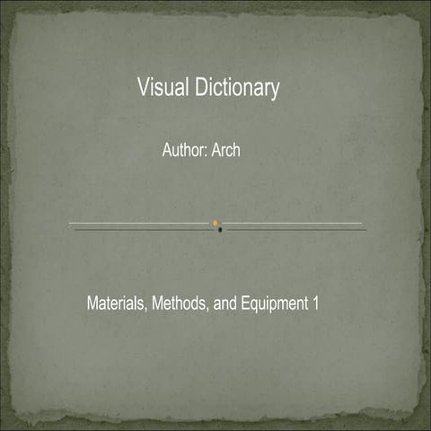 Visual Dictionary - Archess | PPT