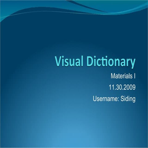 Visual Dictionary Revised 2 | PPT