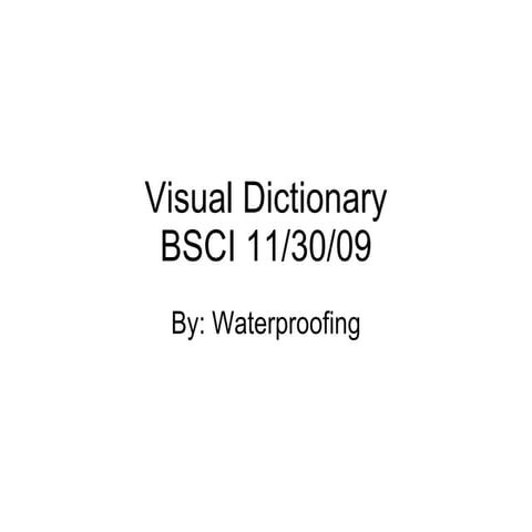 Visual Dictionary (2) | PPT