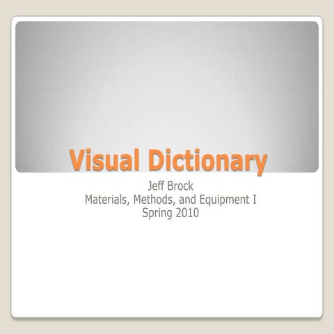 Visual dictionary for Sp10Joist | PPTX