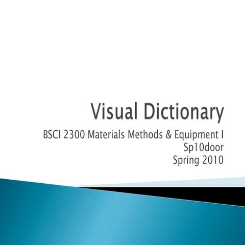 Visual dictionary- Sp10door | PPT