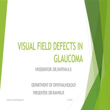 Visual field defects | PPTX
