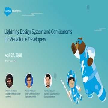 Lightning Design System And Components For Visualforce Developers Ppt