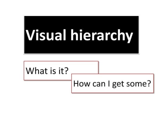 Visual Hierarchy | PPT