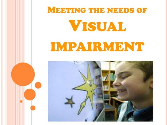 Visual Impairment Information and Teaching Strategies | PPTX