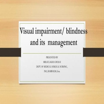 visual impairment .pptx