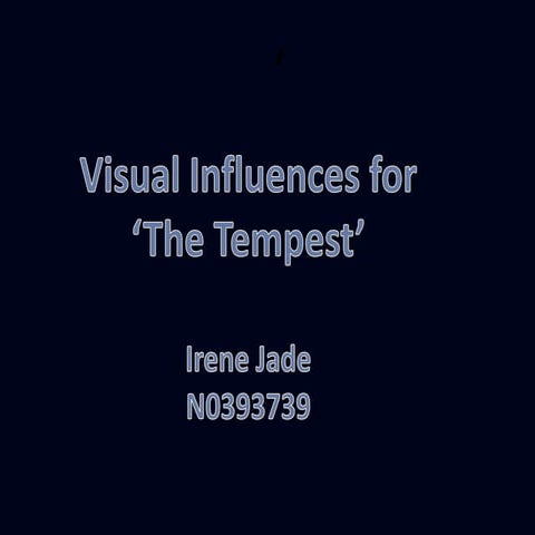 Visual Influences- The Tempest Research Project | PPTX | Sailing | Sports