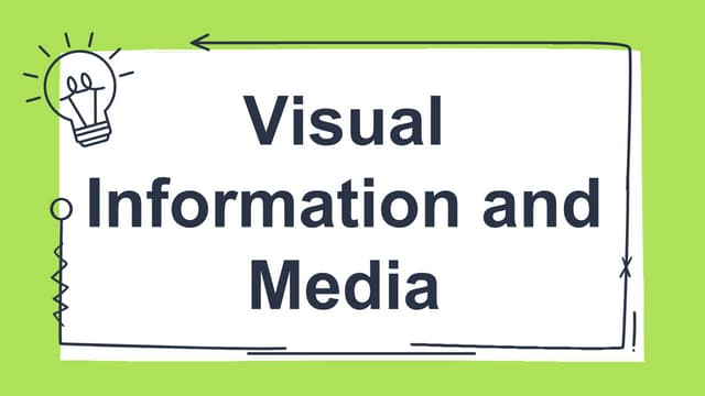 Visual information-and-media | PPTX