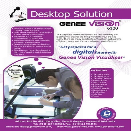Genee Vision Visualiser 6100 | PDF