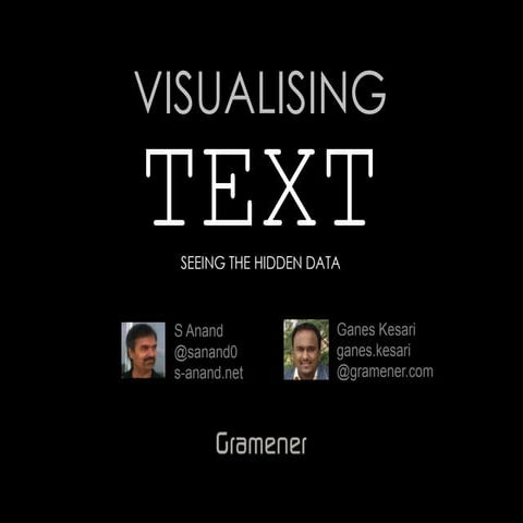 Visualising Text | PPT