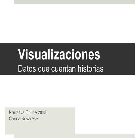 Visualizaciones: mapas, gráficos, infografías | PPTX | Technology & Computing