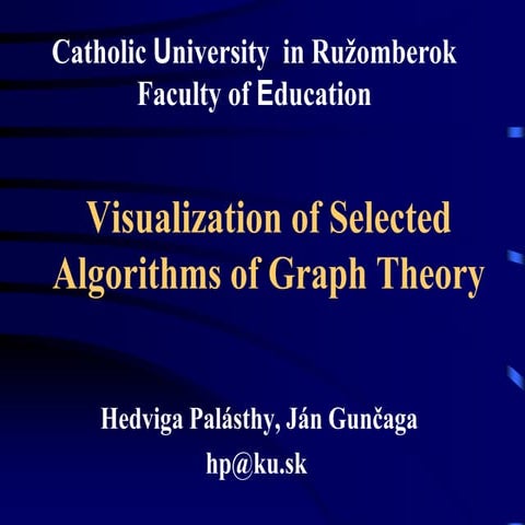 Visualization of-selected-algorithms-of-graph-theory | PDF | Technology ...