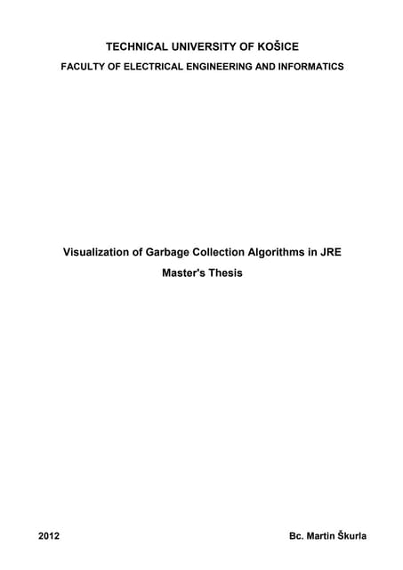 Visualization Of Garbage Collection Algorithms In Jre Pdf