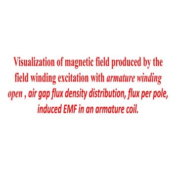 Visualization of magnetic field produced by the field winding ...