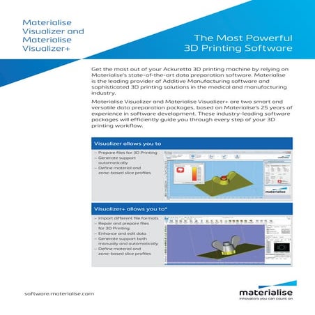 Ackuretta Visualizer Visualizer+ features | PDF | 3-D Graphics | Computer Software and Applications