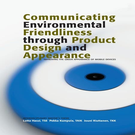 Communicating Environmental Friendliness through Product Design and ...