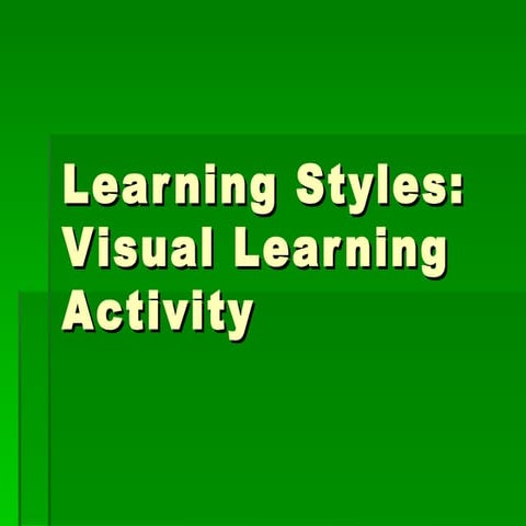 Visual Learners | PPTX